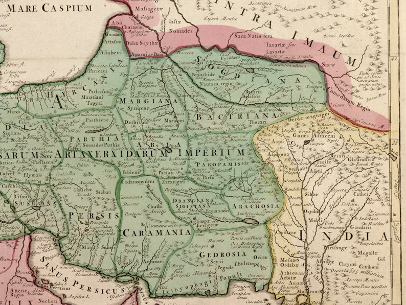 Historic 1712 Wall Map of Roman Empire Theatrum Historicum - Etsy Ireland