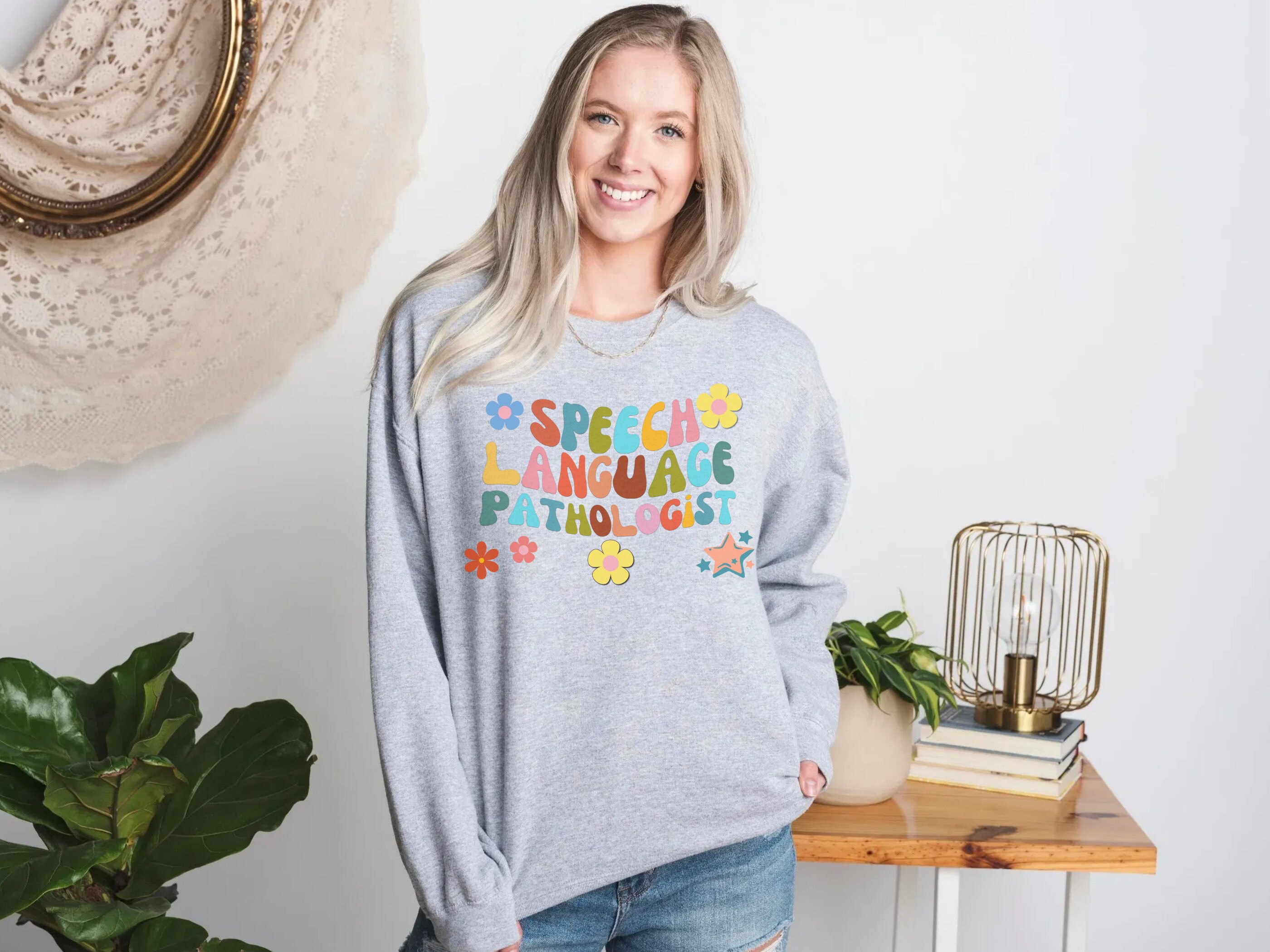 SPEECH Language Pathology Sweatshirt Speech Therapy Sweater - Etsy