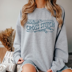 Cross Stitch Sweatshirt |cross Stitch Addict|gift for Cross Stitcher ...