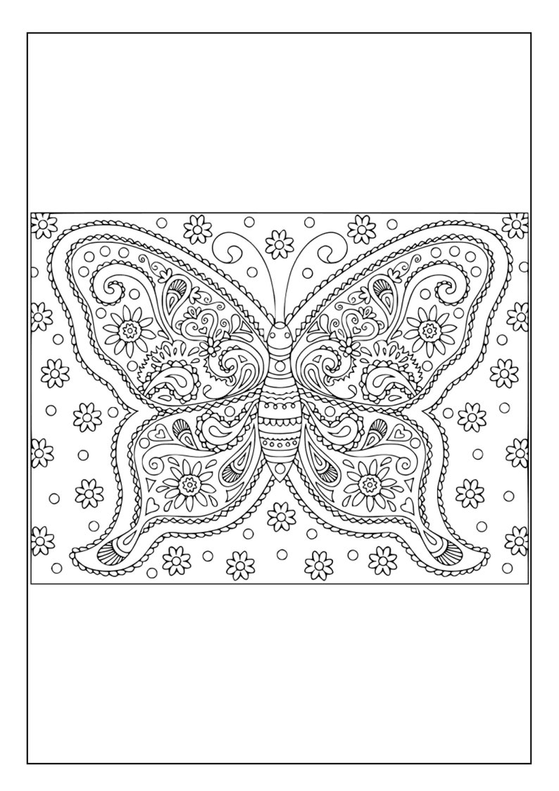 Printable Relaxing Coloring Pages for Kids & Adults | 80 Pages ...