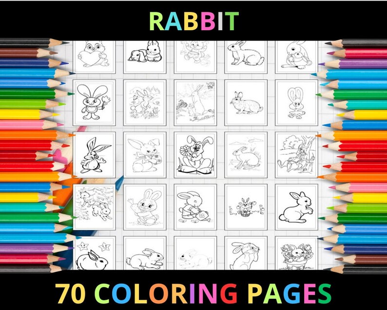 Printable Rabbit Coloring Pages for Kids and Adults | 70 Pages ...