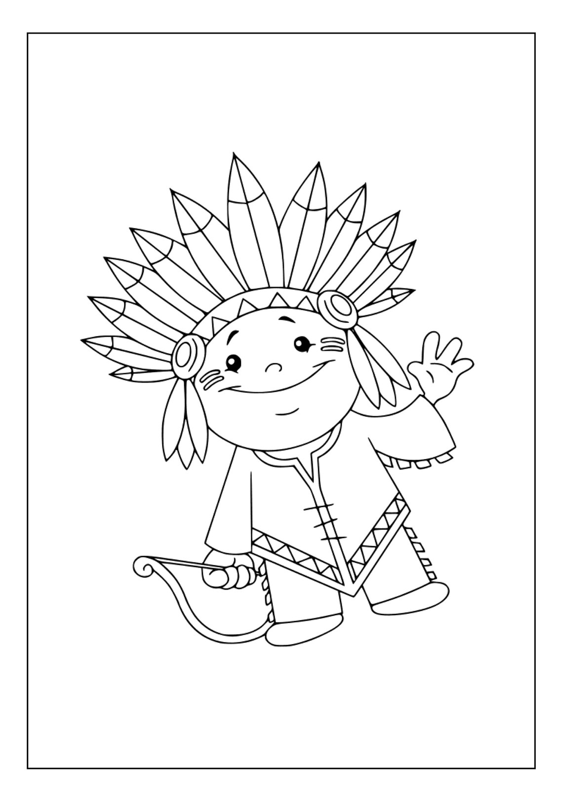Native Americans Coloring Pages for Kids & Adults | 100 Pages |instant ...