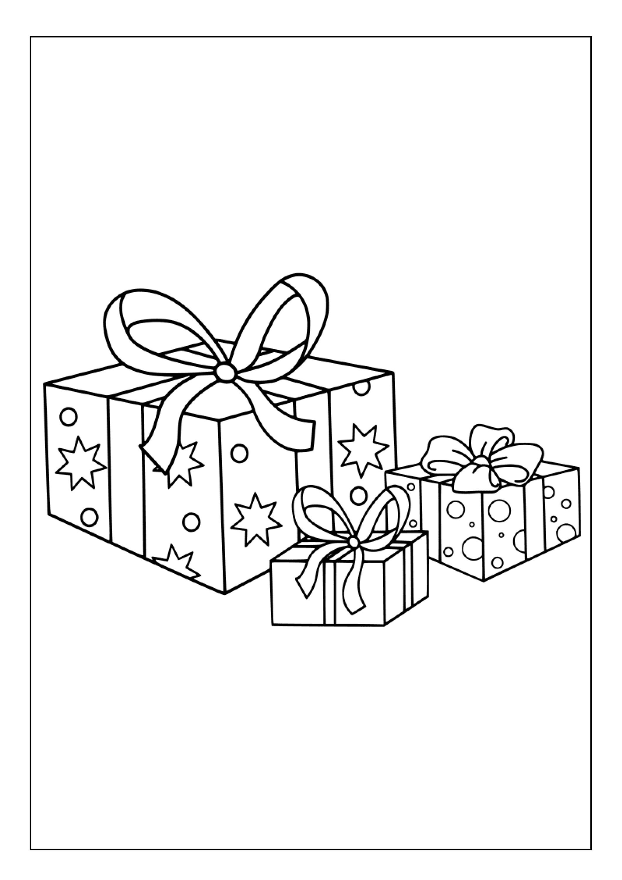 Printable Gifts Coloring Pages for Kids & Adults | 55 Pages | Digital ...