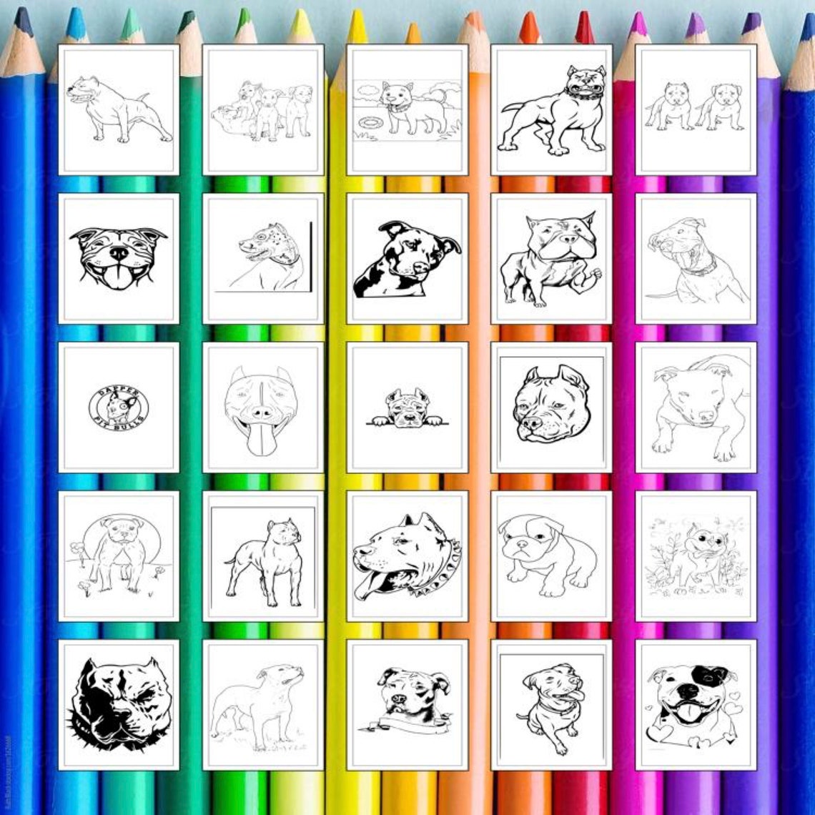 Printable Pitbull Coloring Pages for Kids and Adults | 90 Pages ...