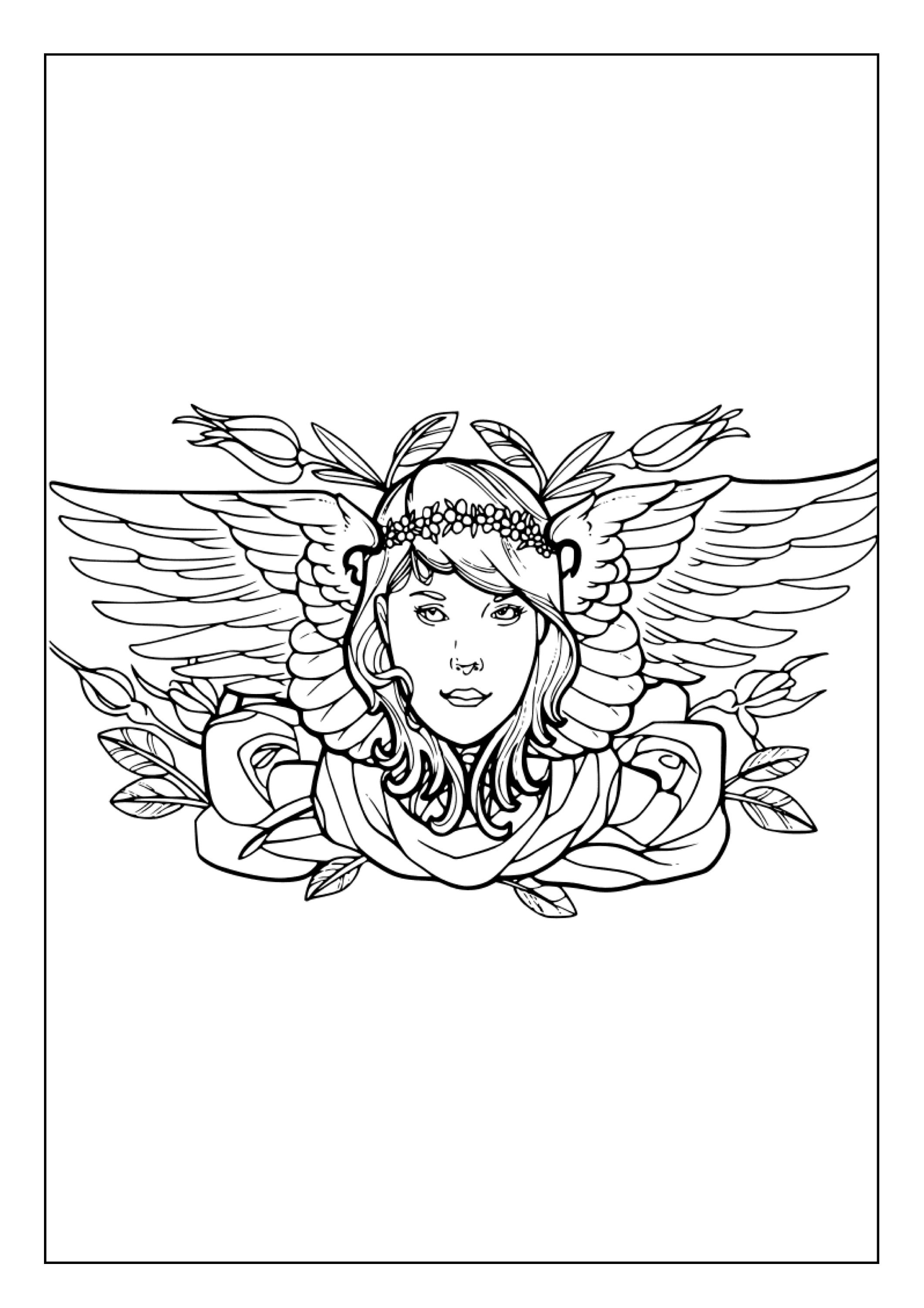 Printable Tattoos Coloring Pages for Kids and Adults | 60 Pages ...