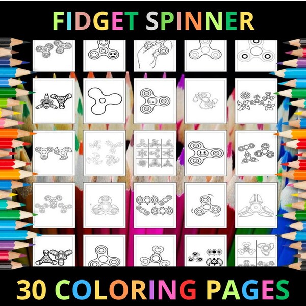 Fidget Coloring - Etsy
