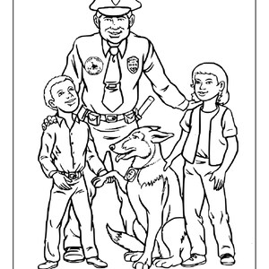 Printable Police Officer Coloring Pages for Kids & Adults | 40 Pages ...