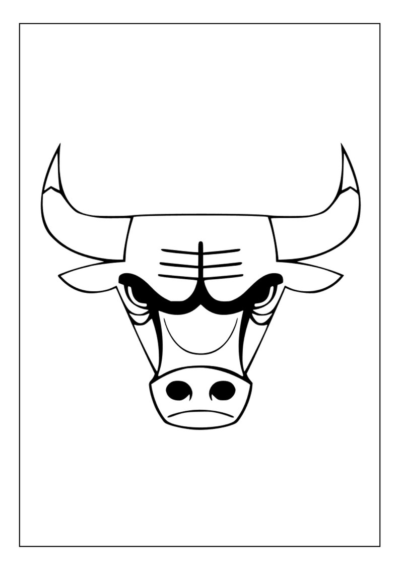 Printable Bull Coloring Pages for Kids & Adults | 40 Pages | Instant ...