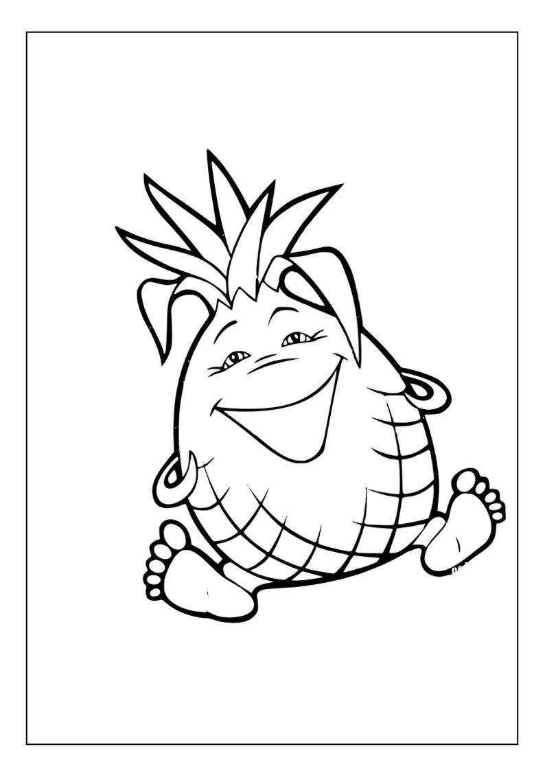 Printable Pineapple Coloring Pages for Kids and Adults | 95 Pages ...