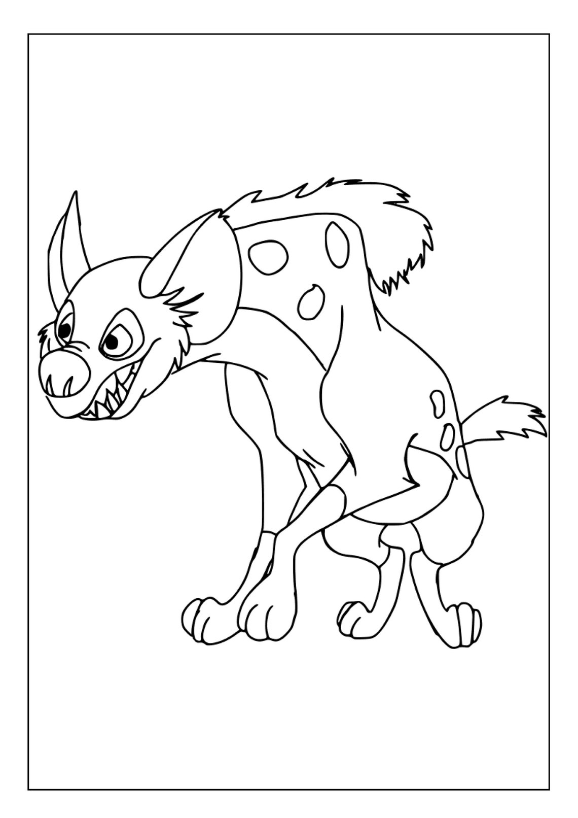 Printable Hyena Coloring Pages for Kids & Adults 25 Pages Instant ...