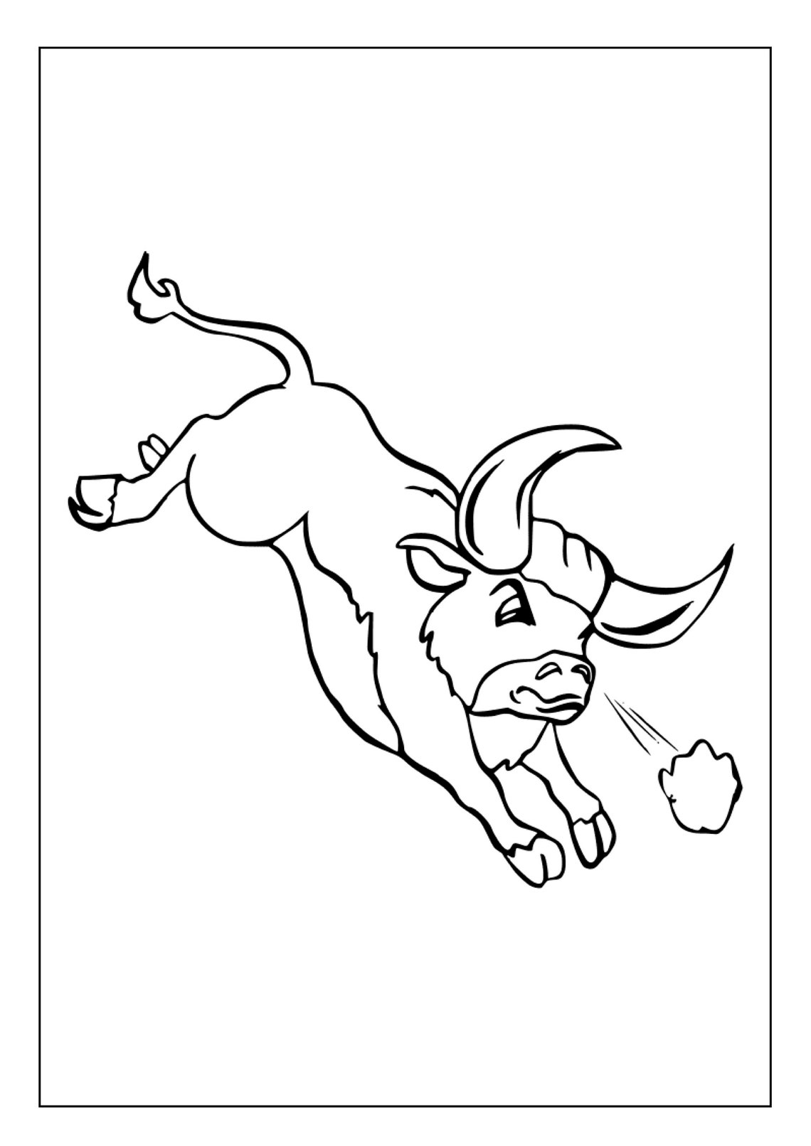 Printable Bull Coloring Pages for Kids & Adults | 40 Pages | Instant ...