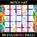 Printable Witch Hat Coloring Pages for Kids and Adults | 90 Pages ...