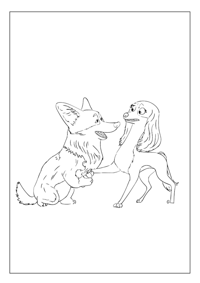 Printable Corgi Coloring Pages for Kids & Adults 30 Pages Instant ...