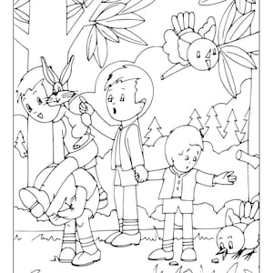 Printable Forest Coloring Pages for Kids & Adults | 65 Pages | Instant ...