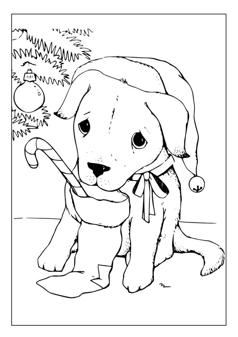 Printable Christmas Animals Coloring Pages for Kids & Adults, 100 Pages ...