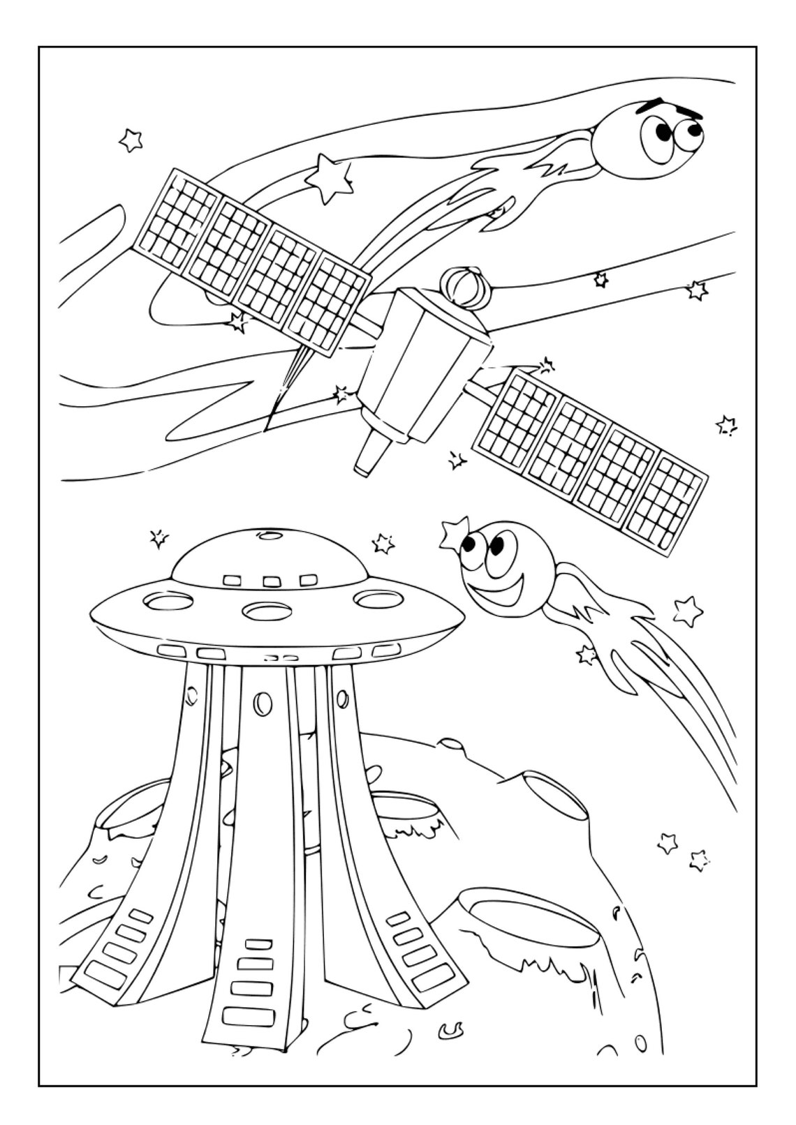 Printable Outer Space Coloring Pages for Kids and Adults | 90 Pages ...