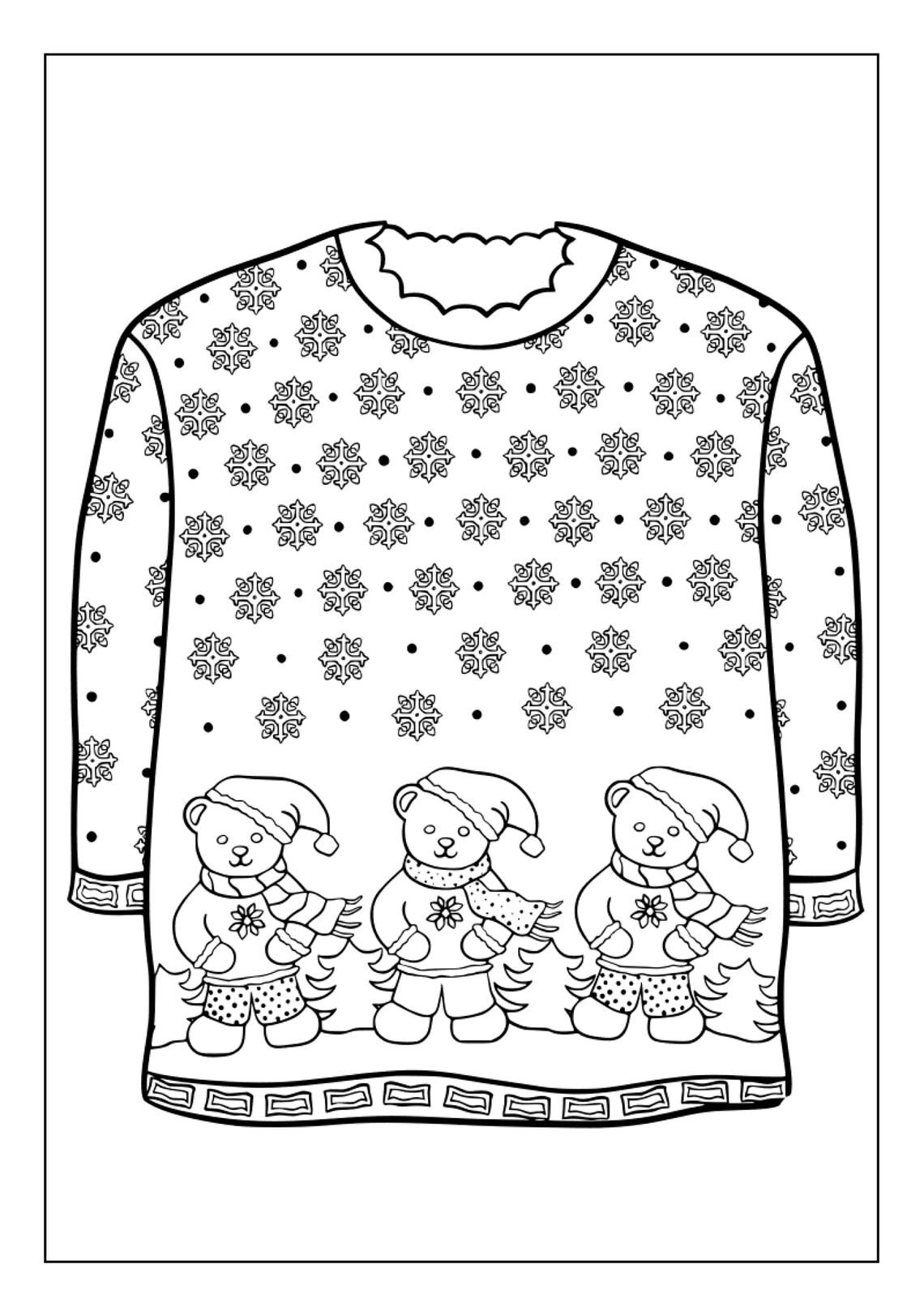 Printable Cozy Sweater Coloring Pages for Kids & Adults | 35 Pages ...