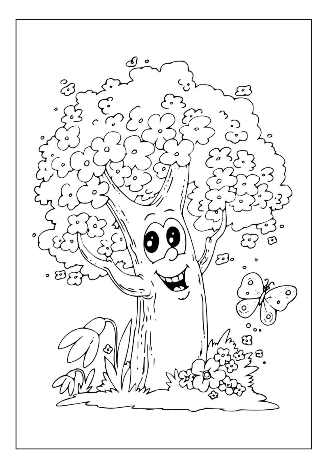 Printable Trees Coloring Pages for Kids and Adults | 100 Pages ...