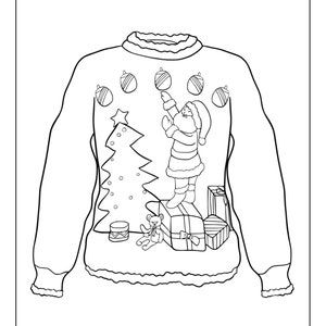 Printable Cozy Sweater Coloring Pages for Kids & Adults | 35 Pages ...