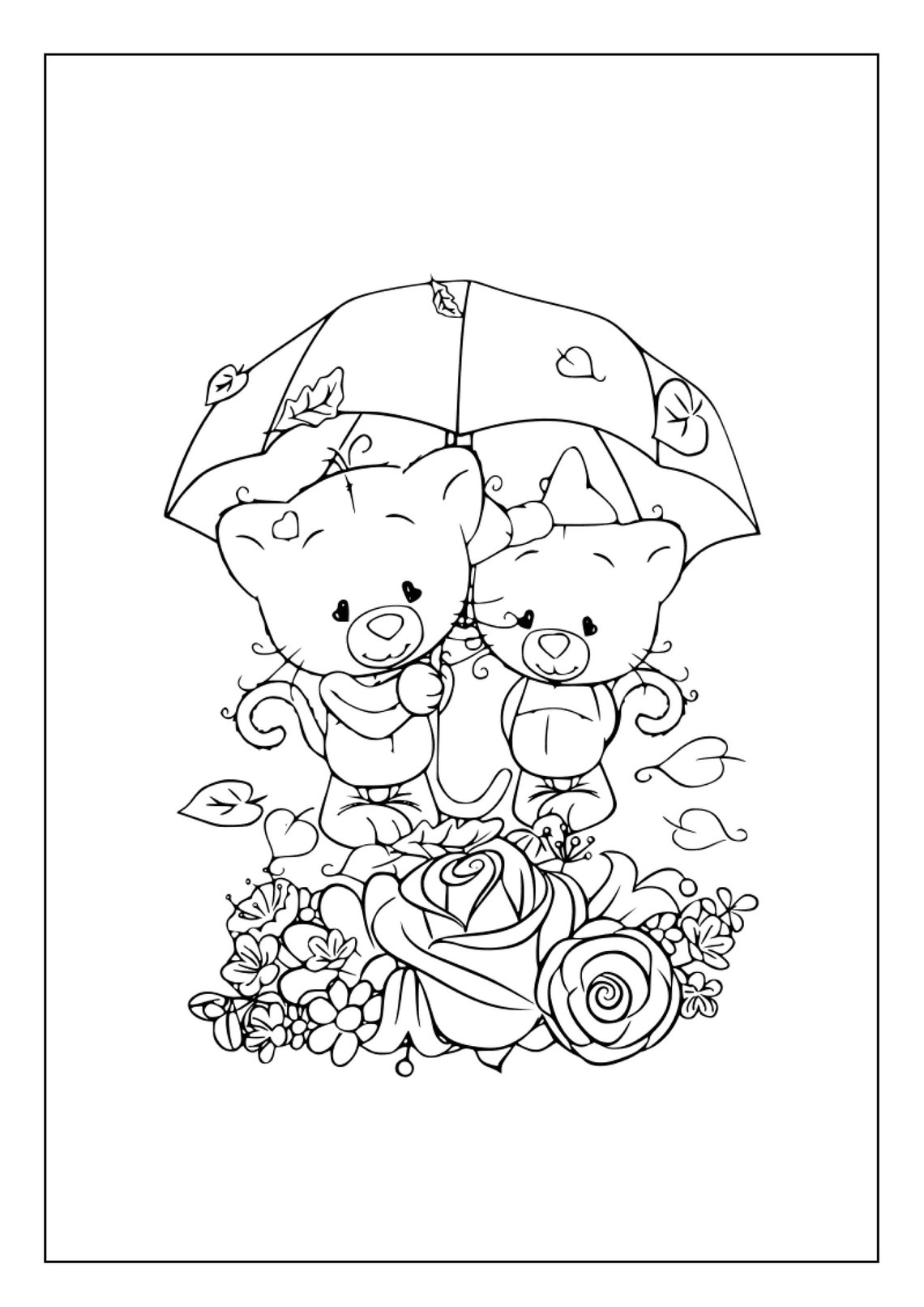 Printable Lovers Coloring Pages for Kids & Adults | 25 Pages | Instant ...