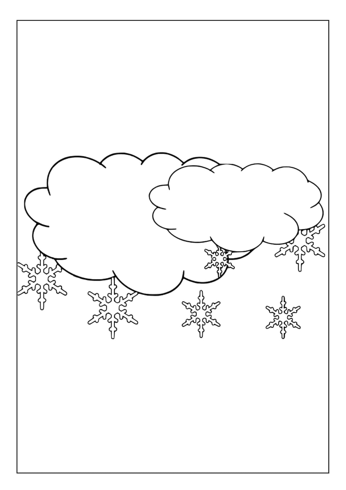Printable Cloud Coloring Pages for Kids and Adults 70 Pages Instant ...