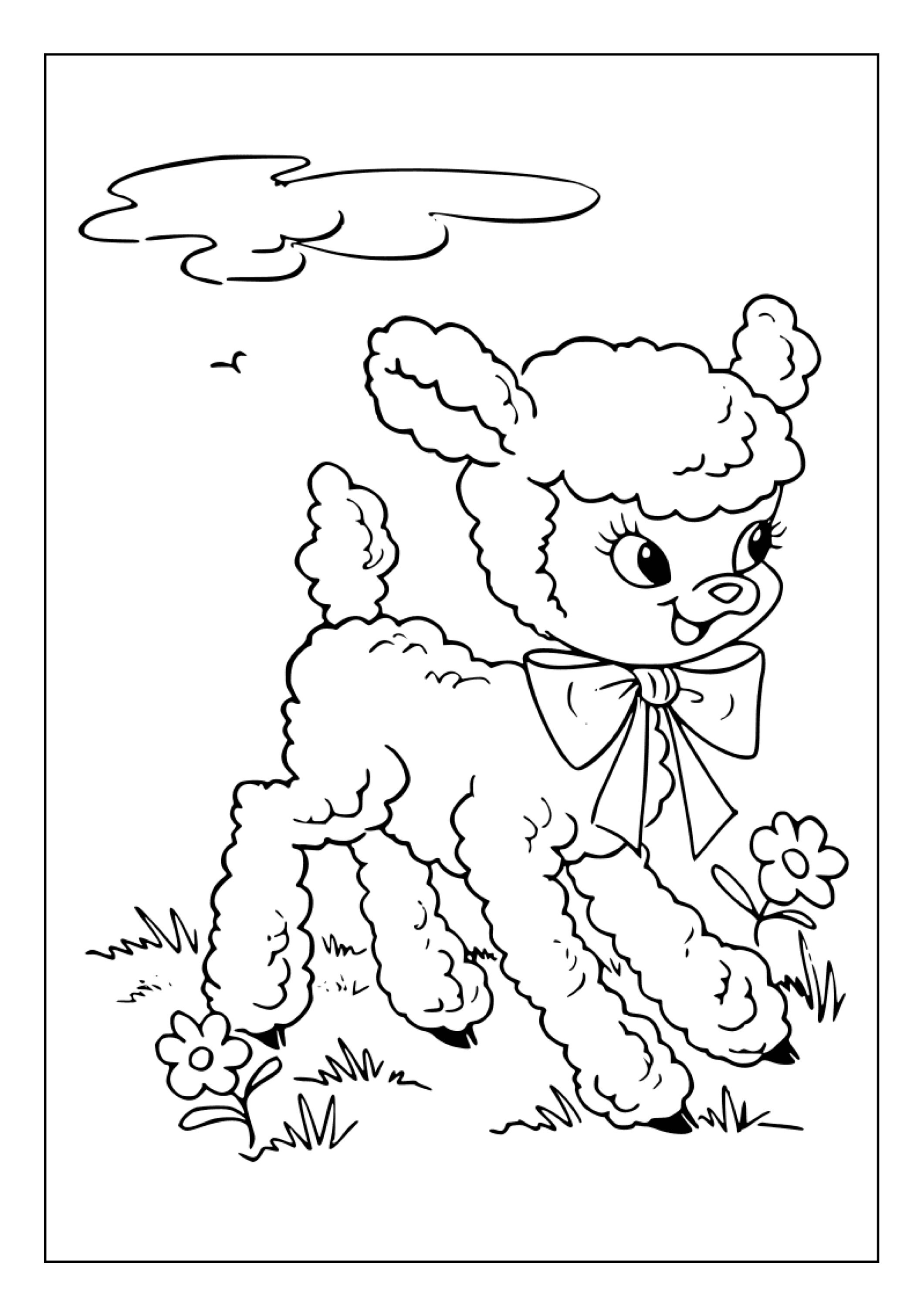 Printable Sheep Coloring Pages for Kids and Adults | 40 Pages | Instant ...