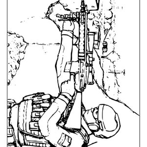 Printable Military Coloring Pages for Kids & Adults 30 Pages Instant ...