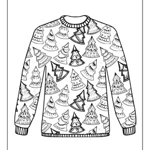 Printable Cozy Sweater Coloring Pages for Kids & Adults | 35 Pages ...
