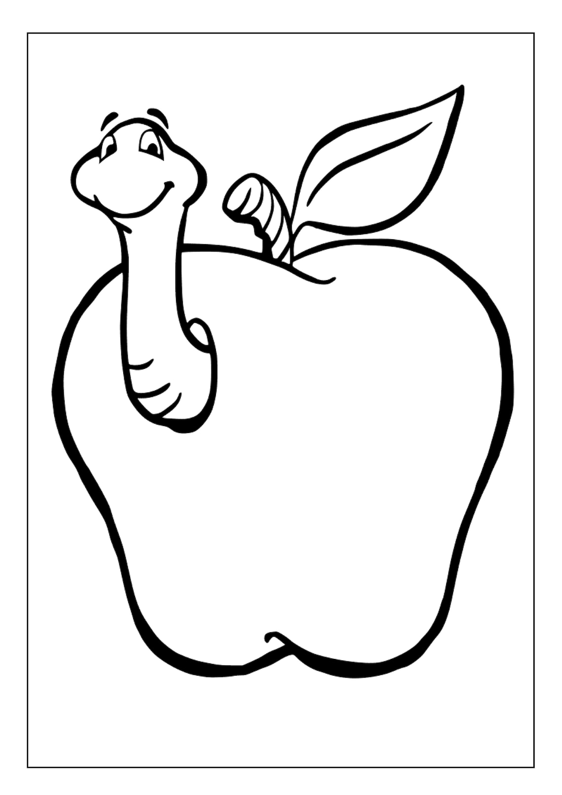 Printable Apple Coloring Pages for Kids and Adults | 100 Pages ...