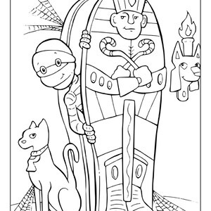 Printable Halloween Mummy Coloring Pages for Kids and Adults | 65 Pages ...