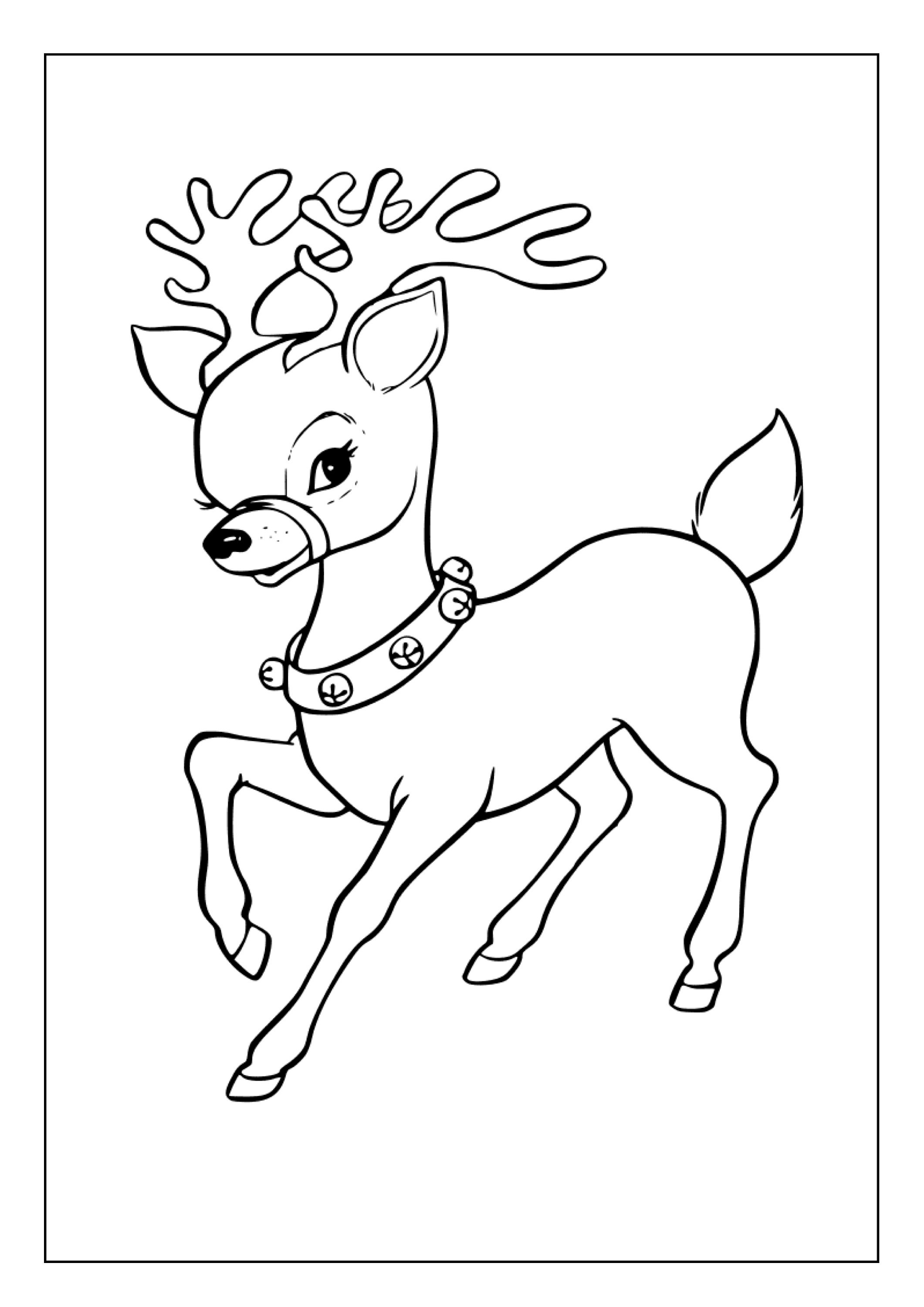 Printable Deer Coloring Pages for Kids and Adults 100 Pages Instant ...