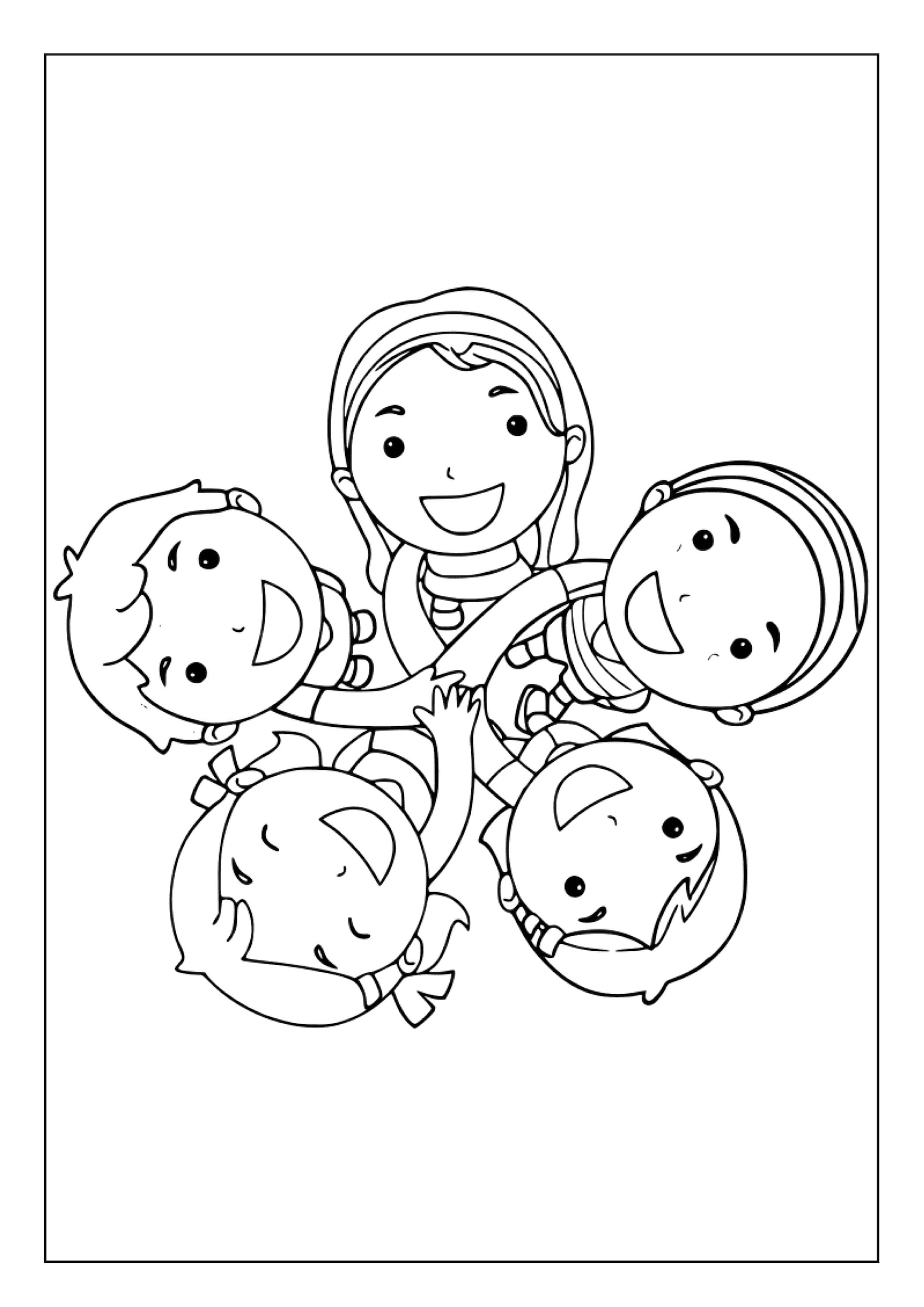 Printable Friendship Coloring Pages for Kids and Adults 50 Pages ...