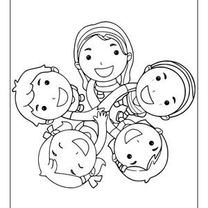 Printable Friendship Coloring Pages for Kids and Adults | 50 Pages ...