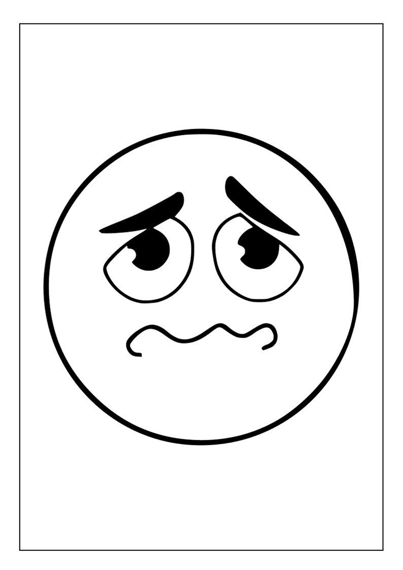Printable Emoji Coloring Pages for Kids and Adults | 45 Pages | Instant ...