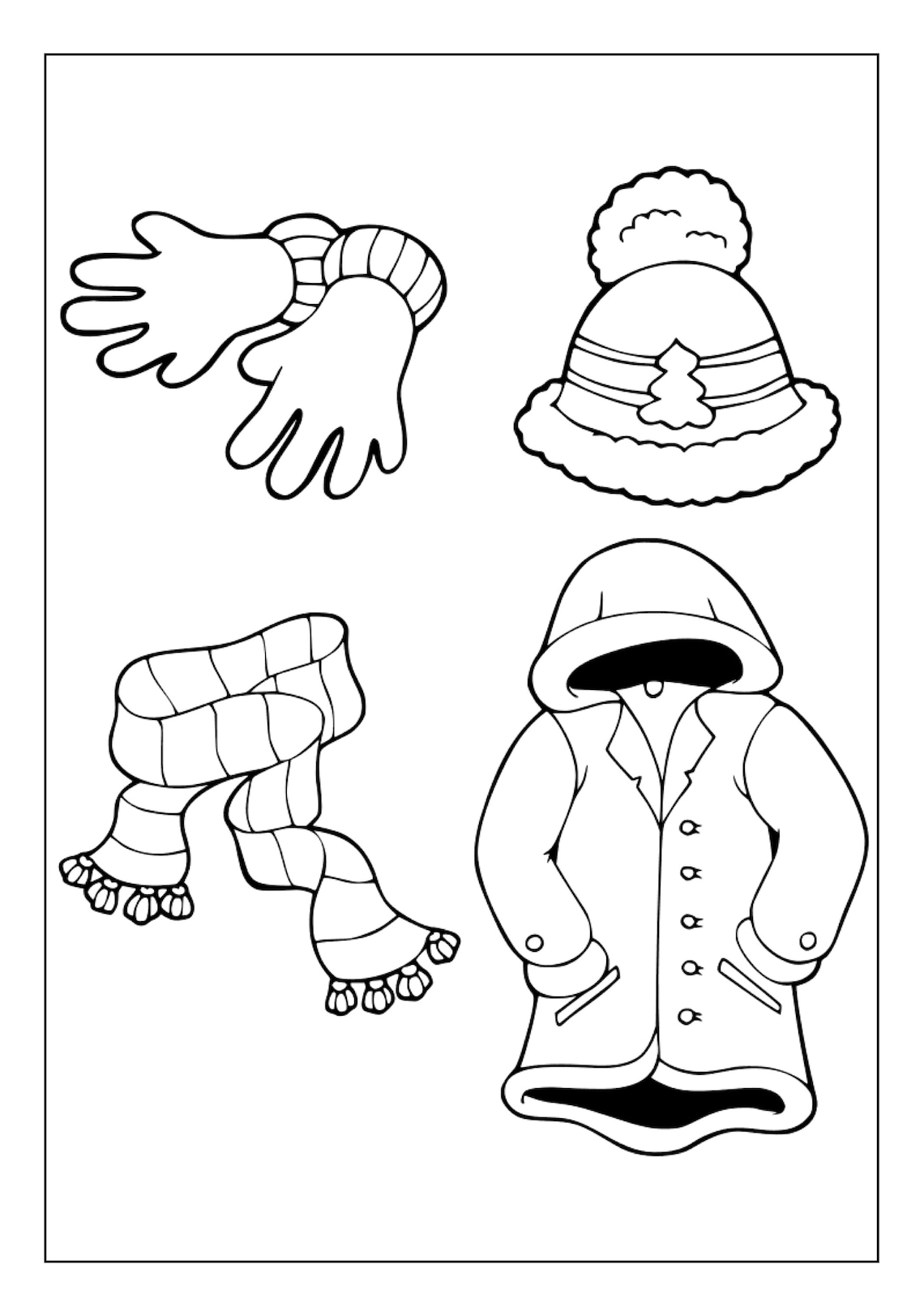 Printable Clothes Coloring Pages for Kids and Adults | 90 Pages ...