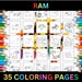 Printable Ram Coloring Pages for Kids & Adults | 35 Pages | Instant ...