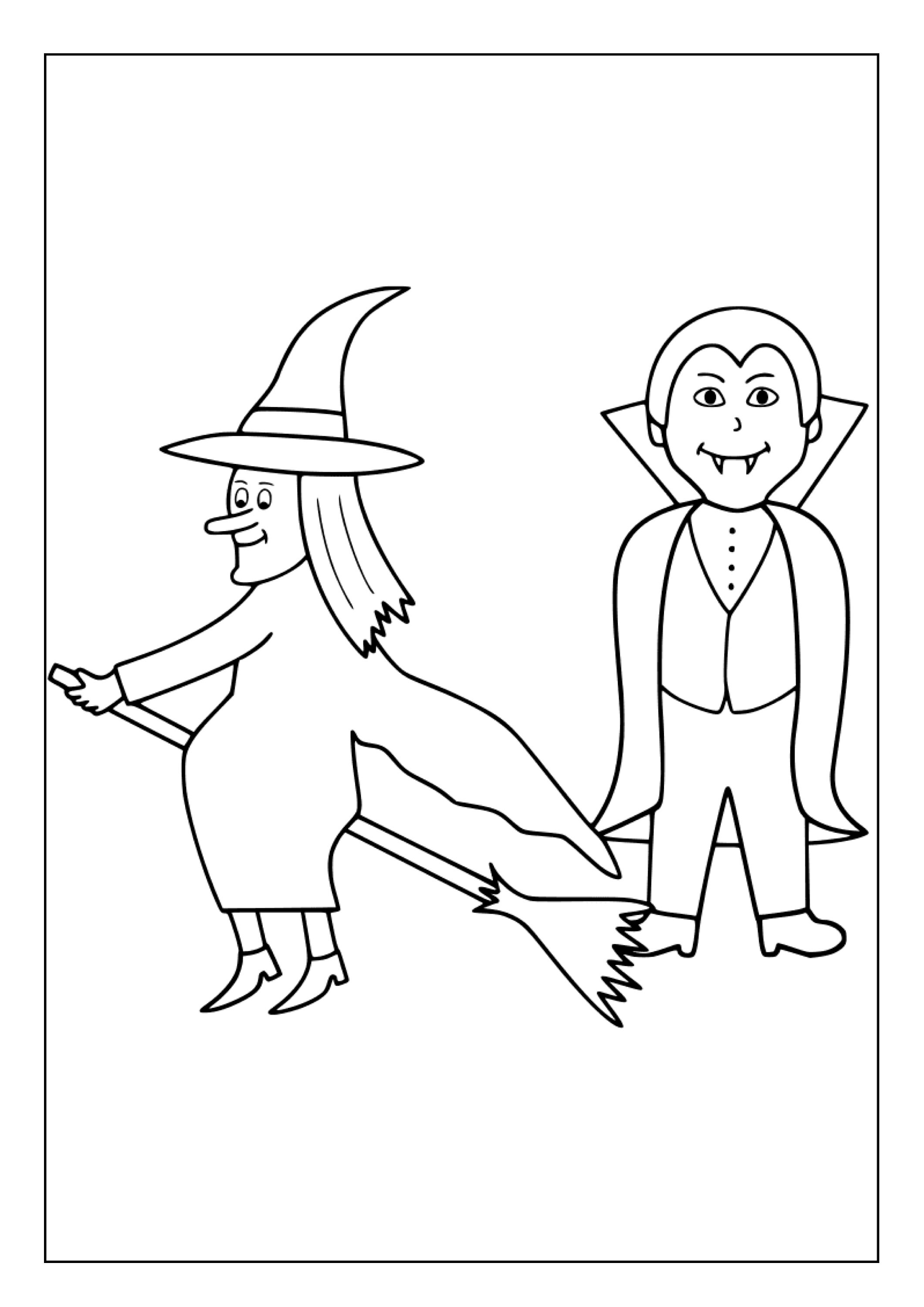 Printable Halloween Costumes Coloring Pages for Kids and Adults | 55 ...