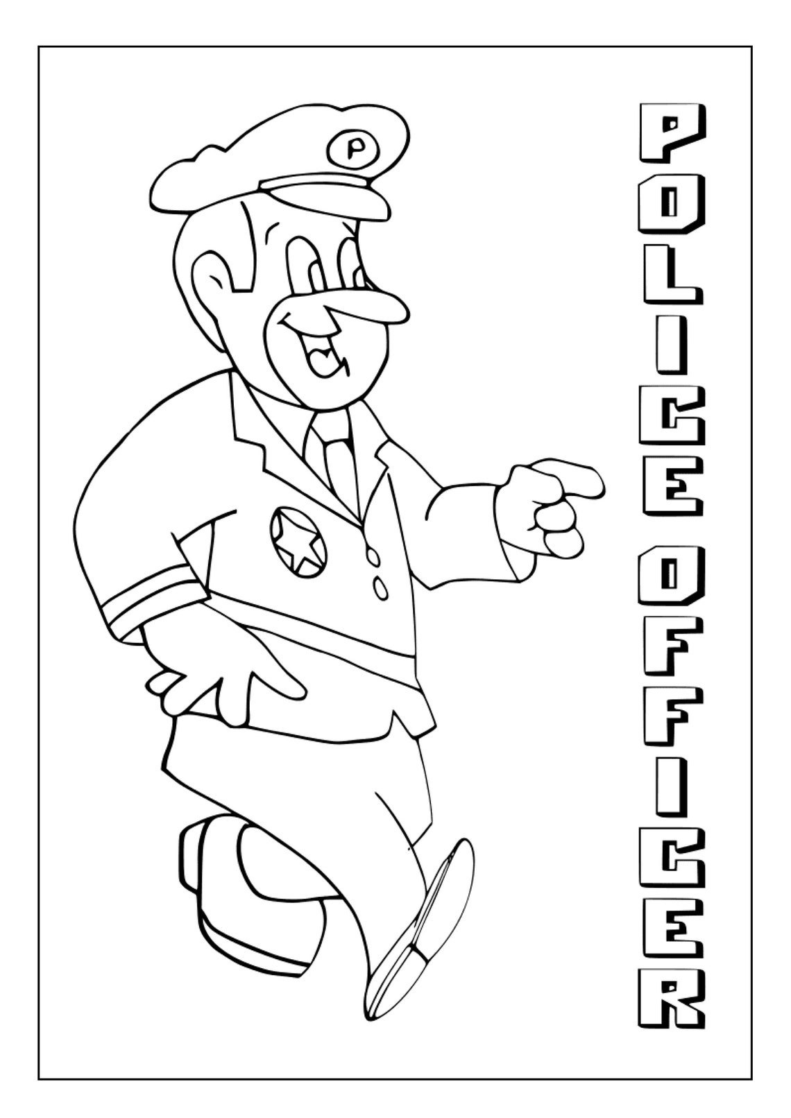 Printable Police Officer Coloring Pages for Kids & Adults | 40 Pages ...