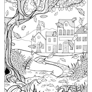 Printable Scenery Coloring Pages for Kids and Adults | 50 Pages ...