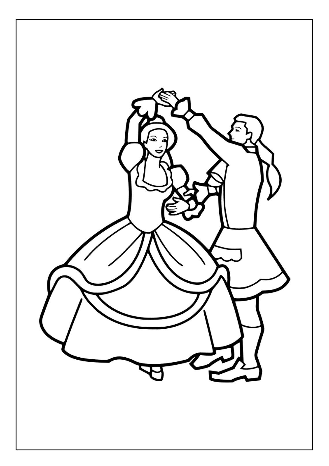 Printable Dancing Coloring Pages for Kids and Adults 100 Pages Instant ...