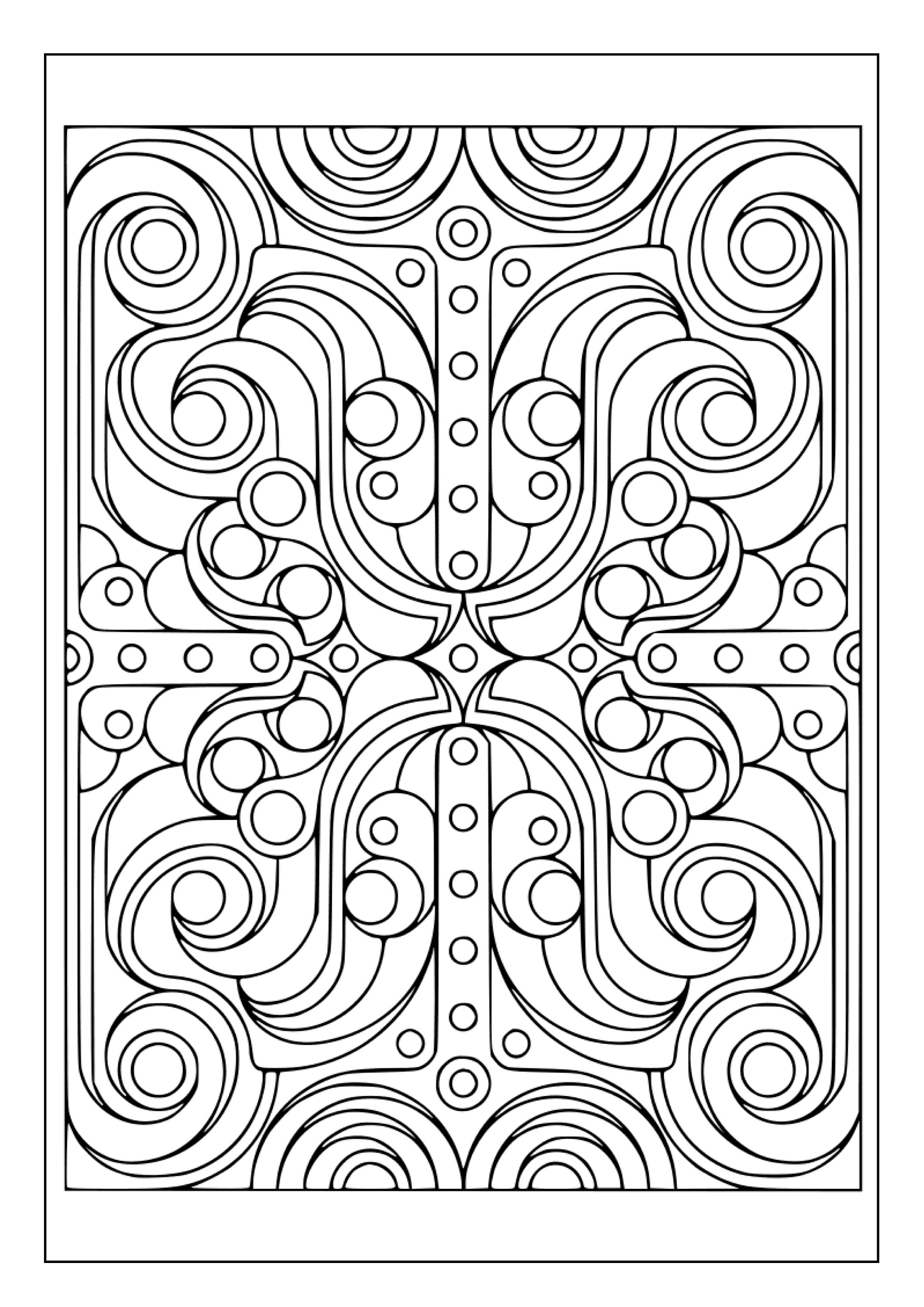Printable Pattern Coloring Pages for Kids and Adults | 100 Pages ...