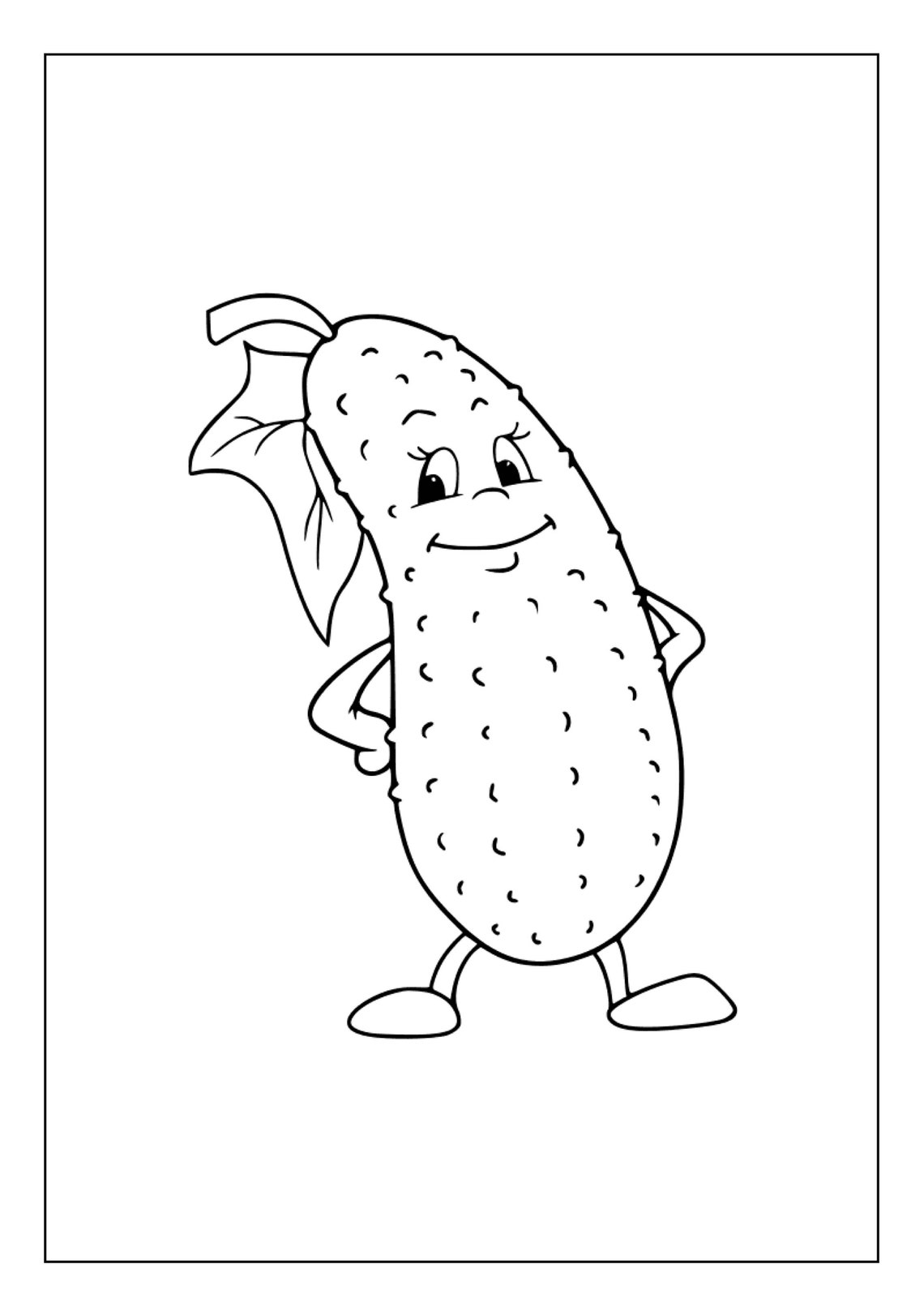 Printable Cucumber Coloring Pages for Kids & Adults | 30 Pages ...