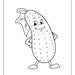 Printable Cucumber Coloring Pages for Kids & Adults | 30 Pages ...