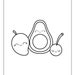 Printable Avocado Coloring Pages for Kids & Adults | 35 Pages | Instant ...