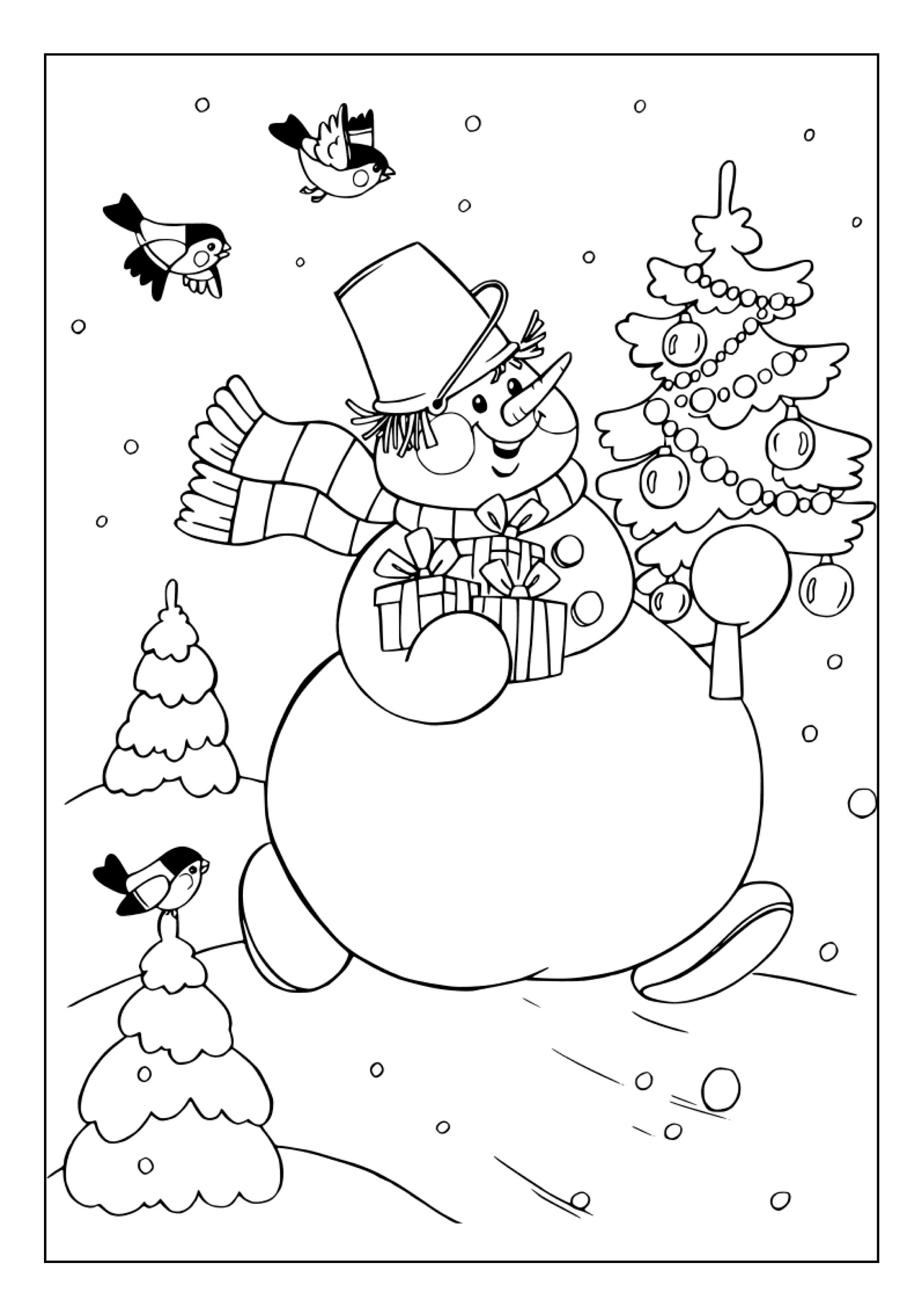 Printable Snowman Coloring Pages for Kids and Adults | 90 Pages ...