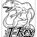 Printable Tyrannosaurus Coloring Pages for Kids & Adults 80 Pages ...