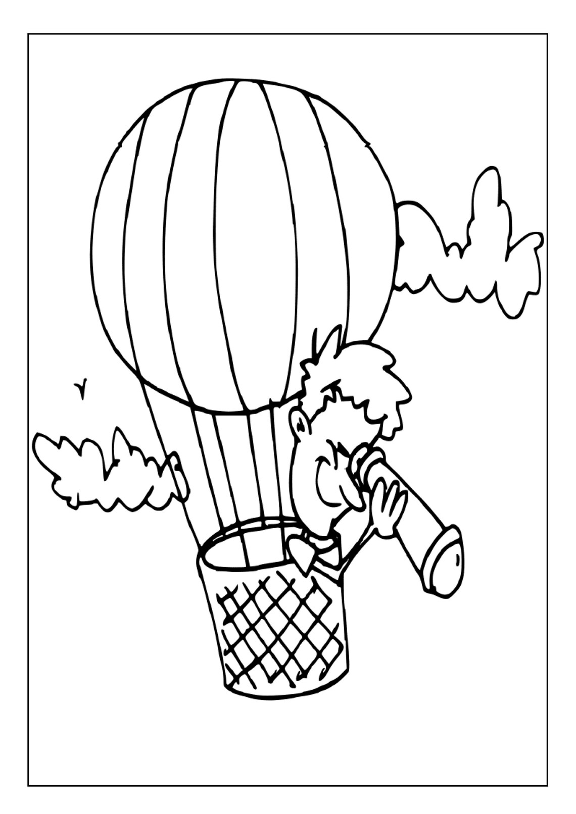 Printable Hot Air Balloons Coloring Pages for Kids & Adults 35 Pages ...