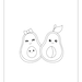 Printable Avocado Coloring Pages for Kids & Adults | 35 Pages | Instant ...