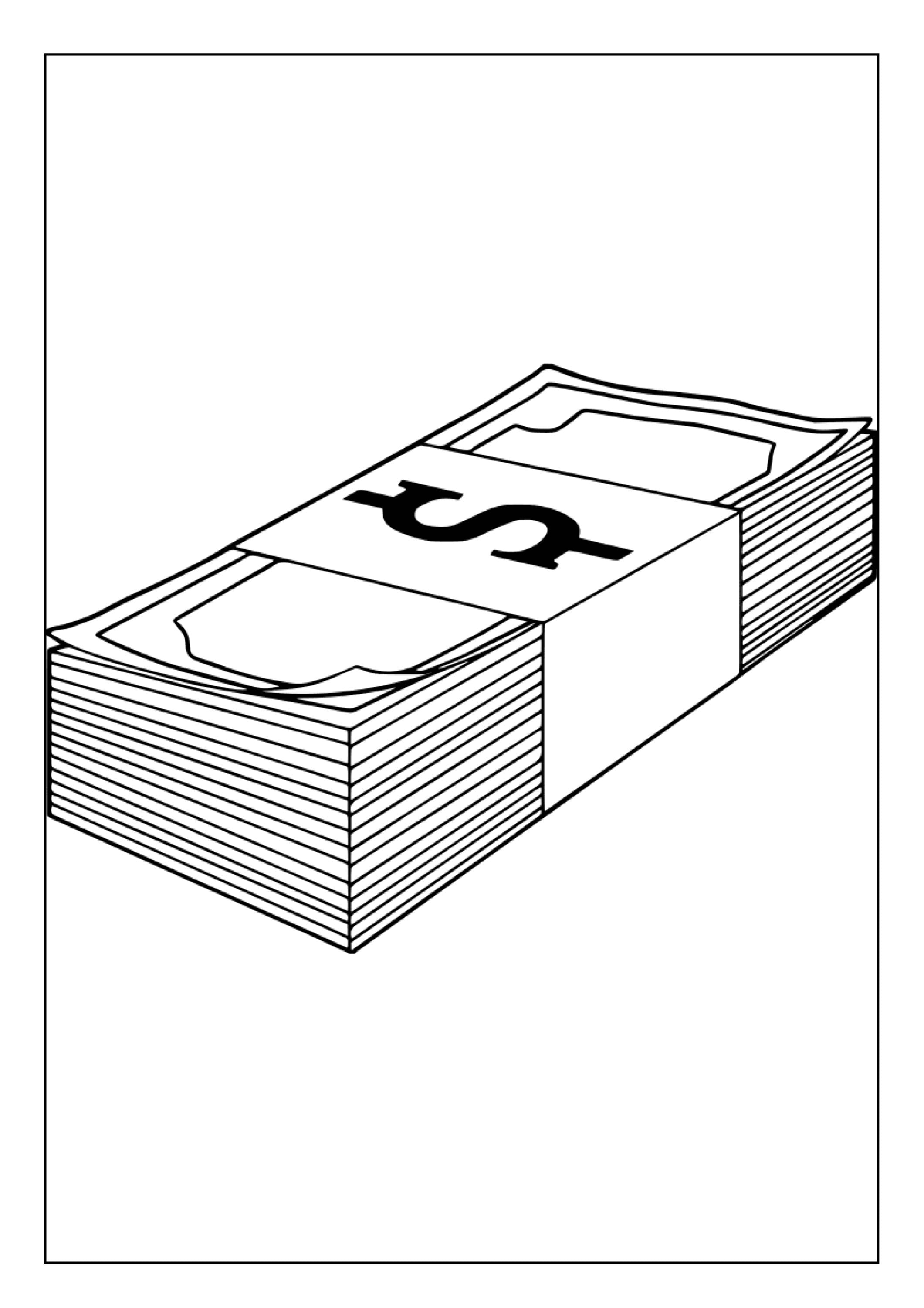 Printable Money Coloring Pages for Kids and Adults | 90 Pages | Instant ...