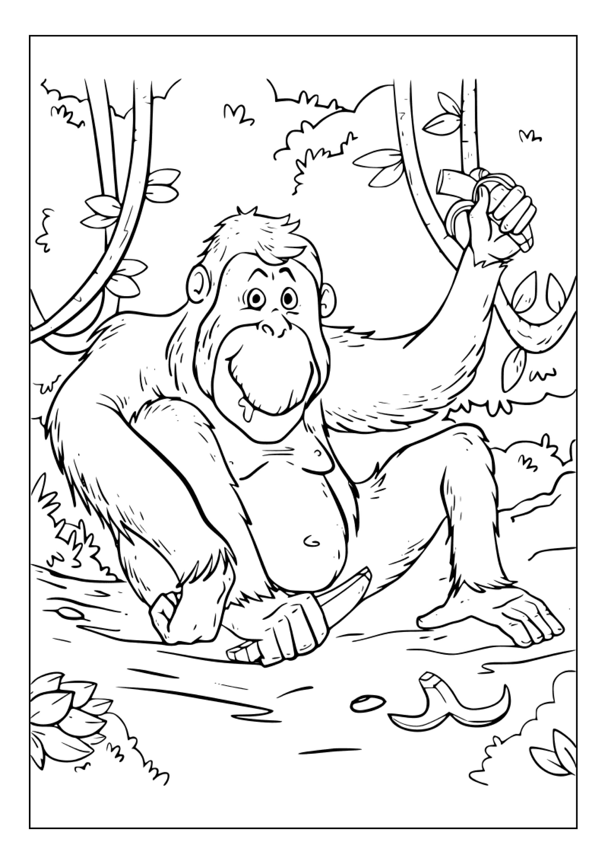 Printable Jungle Animals Coloring Pages For Kids And Adults 80 Pages